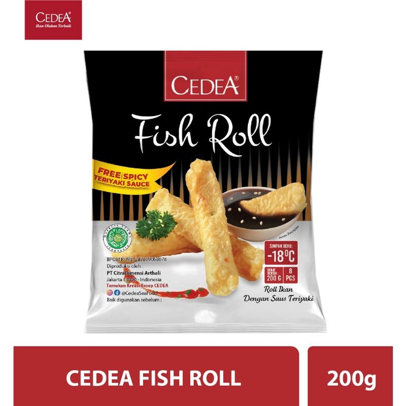 Jual Cedea Fish Roll / Row Roll 200gr Saus teriyaki frozenfood | Shopee ...
