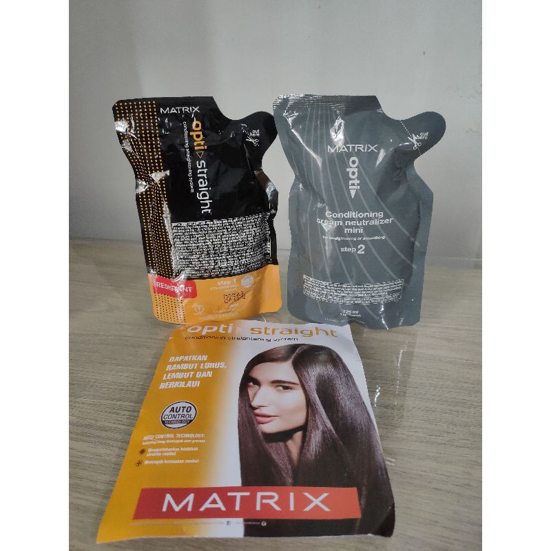 Jual MATRIX REBONDING OPTI STRAIGHT OBAT PELURUS RAMBUT 125ml | Shopee ...
