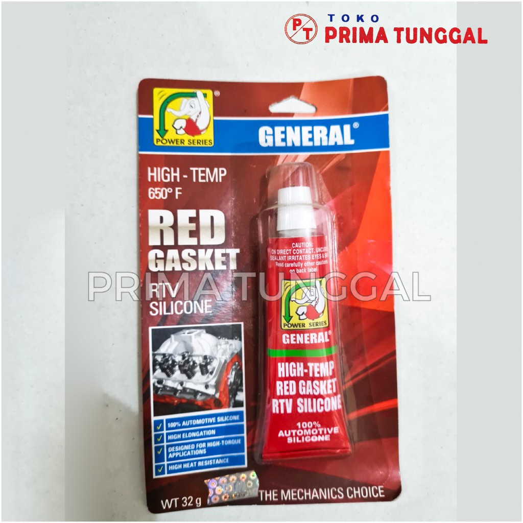 Jual Lem Gasket Sealer Red General 32 Gr High Temp Lem Merah Gasket ...