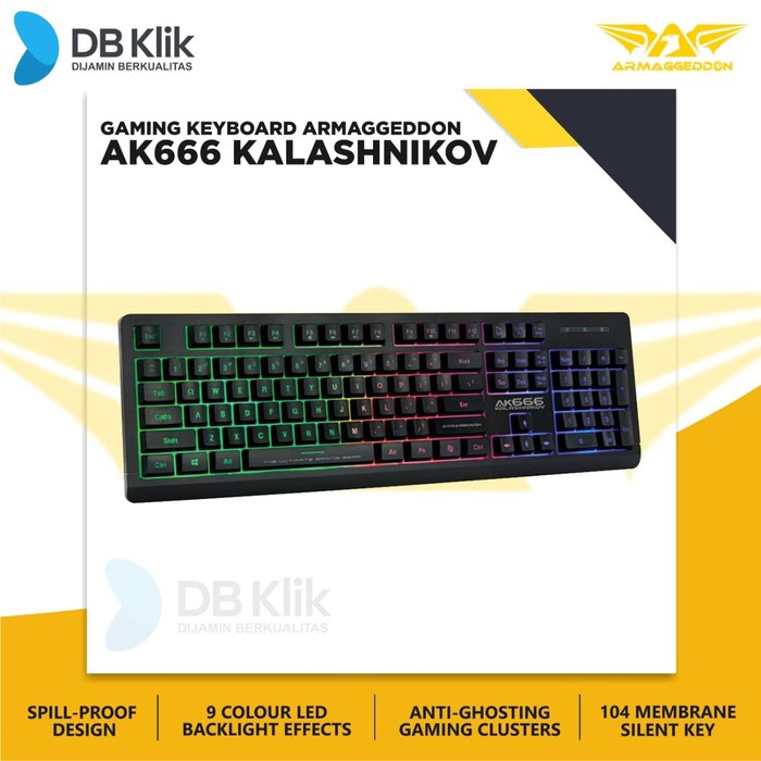 Jual Keyboard Gaming Armaggeddon AK666 Kalashnikov | Armagedon AK-666 ...