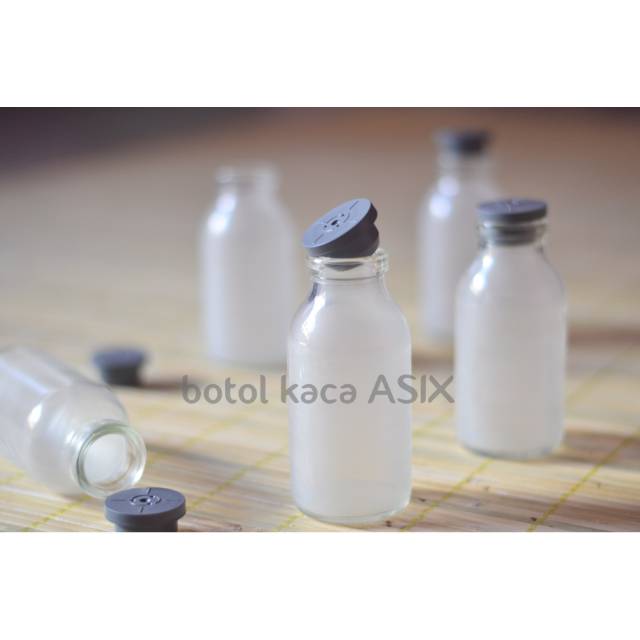 Jual BOTOL KACA TUTUP KARET 100 ml // BARU //(MINIMAL 8 botol) | Shopee ...