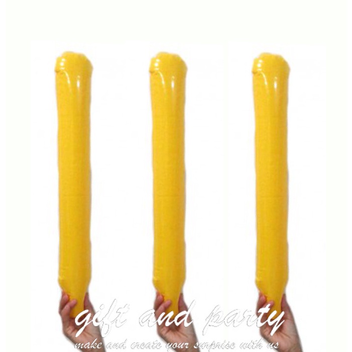 Jual Balon Tepuk Kuning/ Balon Suporter / Balon Supporter Polos / Balon ...