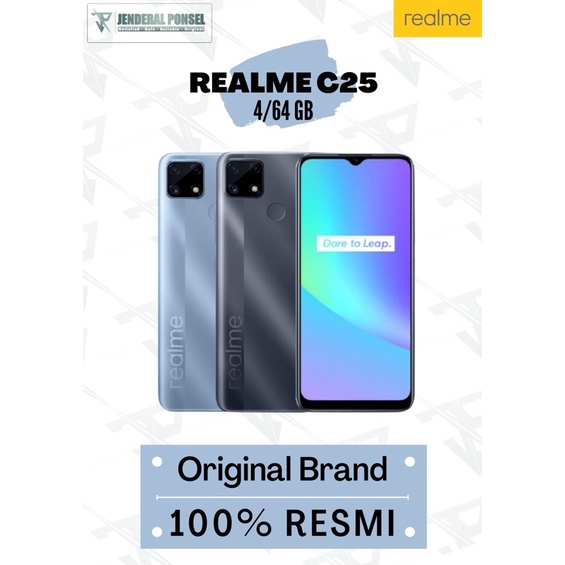 Jual HP realme C25 4/64GB [HelioG70, 6000mAh Mega Battery, 48MP AI ...