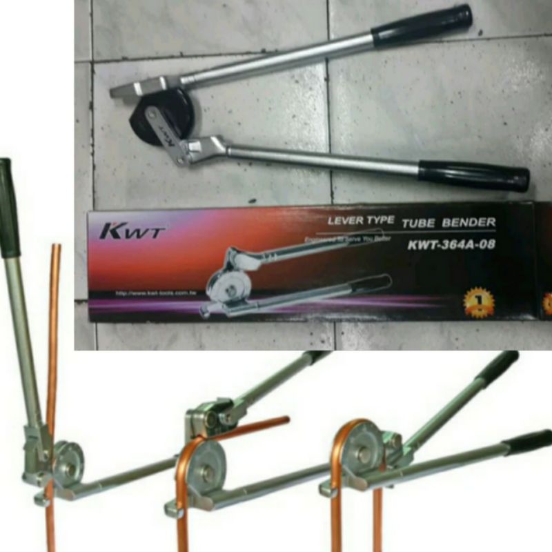 Jual alat tekuk pipa ac 10 mm alat penekuk pipa kwt tube bender alat ...