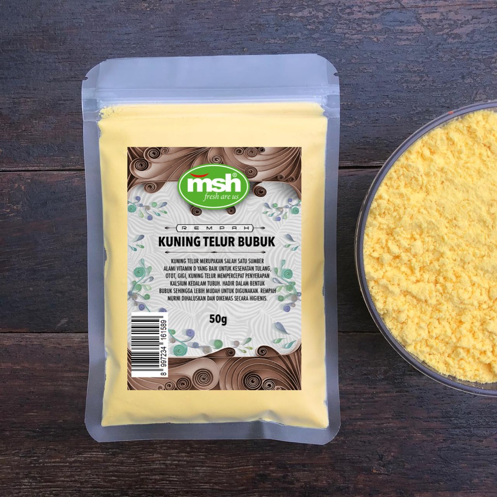 Jual MSH Kuning Telur Bubuk 50 g | Shopee Indonesia