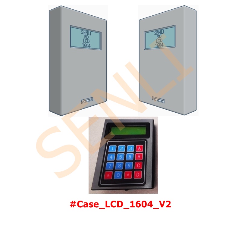 Jual Case Casing Cover Frame LCD Arduino 16x4 16x04 1604 Keypad Matrix ...