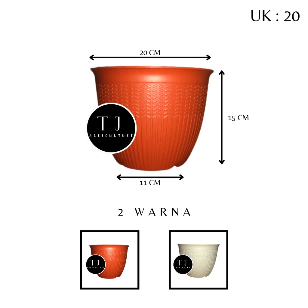 Jual Pot Padi Uk 20 Citra Jaya Plastik (CJP) | Pot Bunga Tanaman ...