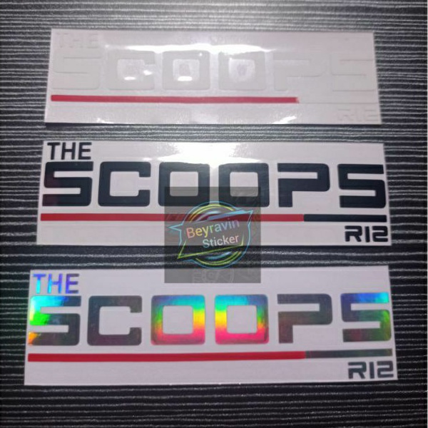 Jual STICKER THE SCOOPS R12 SCOOPS SCOOPY CUTTING | Shopee Indonesia