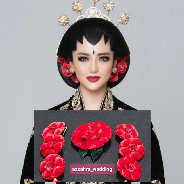 Jual Bunga Jebehan Pengantin Jawa Jogja Sanggul Tekuk | Shopee Indonesia