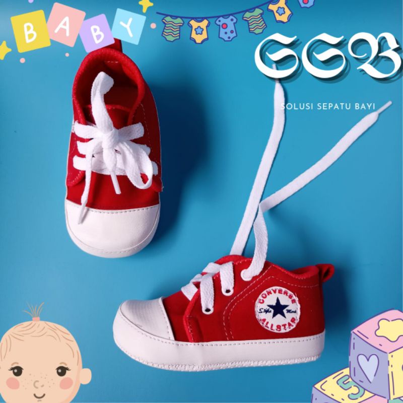 Jual Sepatu anak bayi umur 0-12 bulan laki laki perempuan belajar ...
