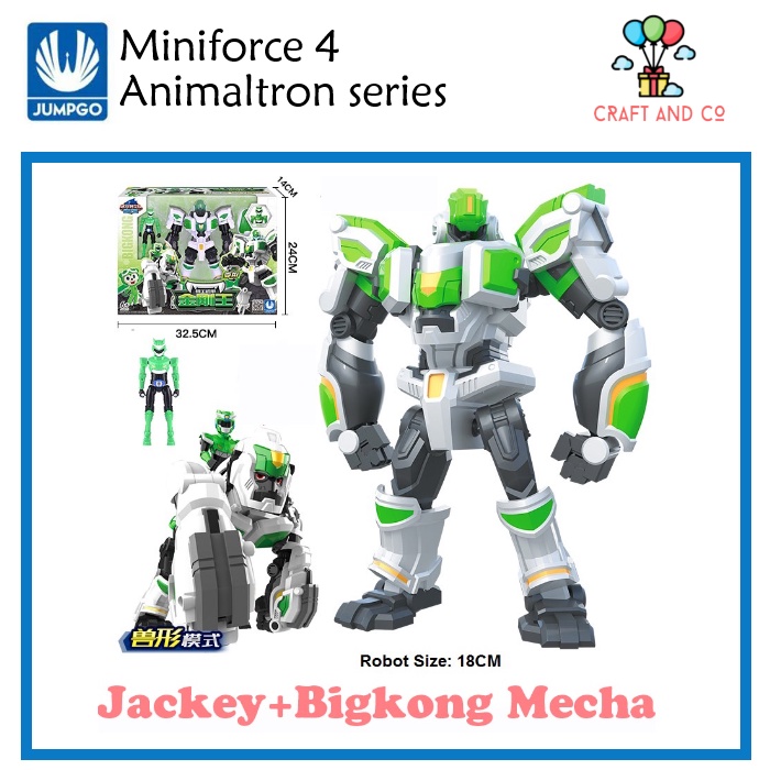 Jual Miniforce Jumpgo robot transform Sesion 4 Volt Lucy Max Sammy Leo ...