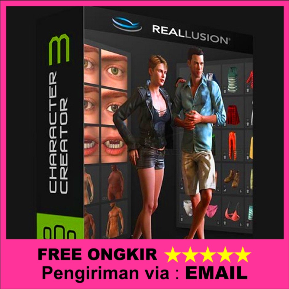 Jual Reallusion Character Creator 3 Pro - Aplikasi Perancang Model Animasi 3 Dimensi Full . No ...