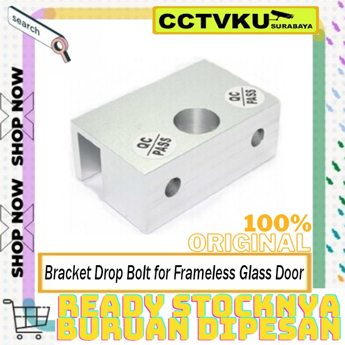 Jual Bracket Drop Bolt for Frameless Glass Door | Shopee Indonesia