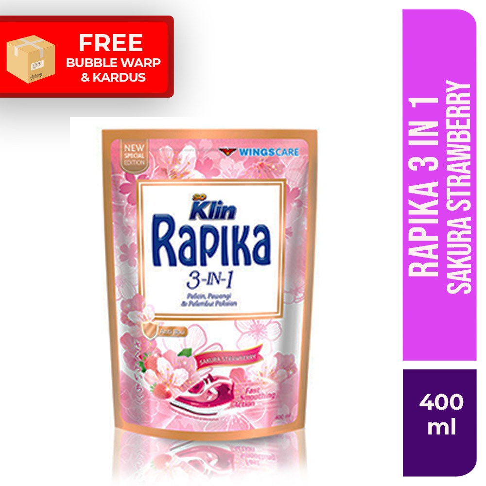 Jual Rapika 3 in 1 Sakura Strawberry 400 ml | Shopee Indonesia