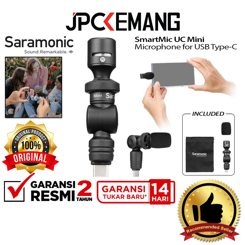Jual Saramonic SmartMic UC Mini Microphone for USB Type-C Smart Mic ...