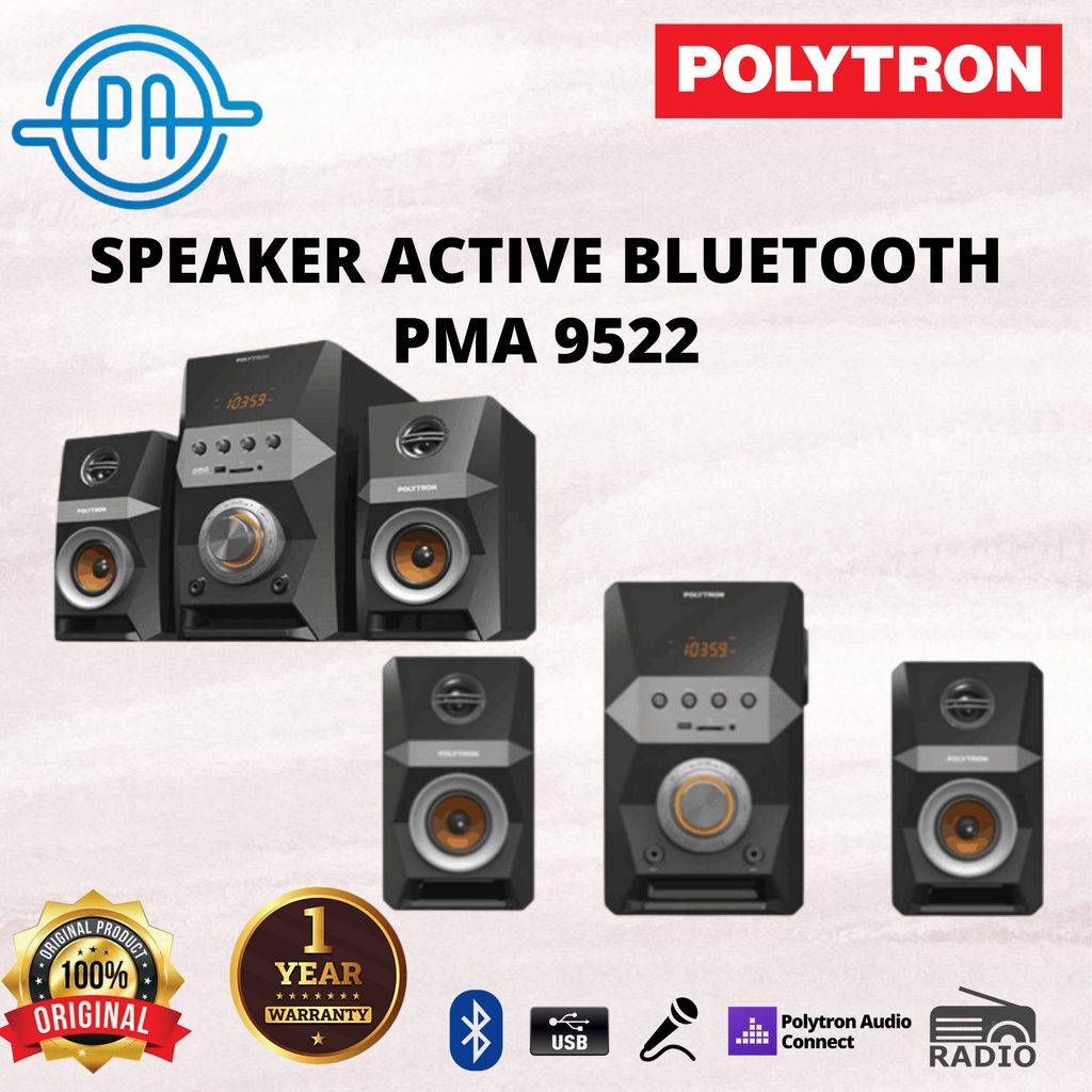 Jual Speaker Aktif Polytron Pma 9502 Pma 9522 Speaker Bluetooth