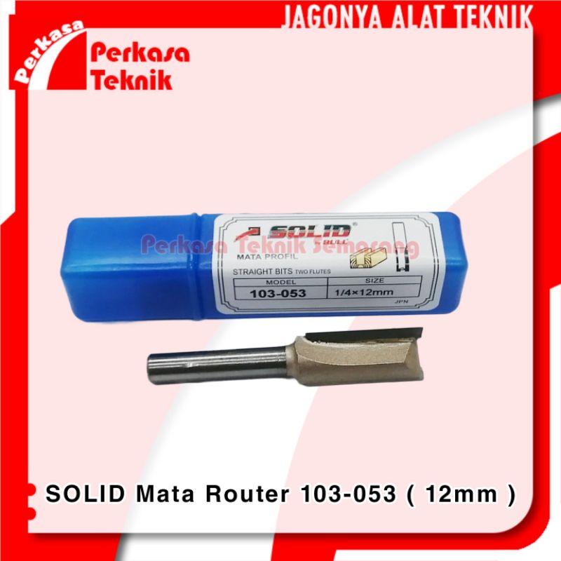 Jual SOLID Mata Router Profil Kayu Straight bit 103-053 (12mm) | Shopee Indonesia