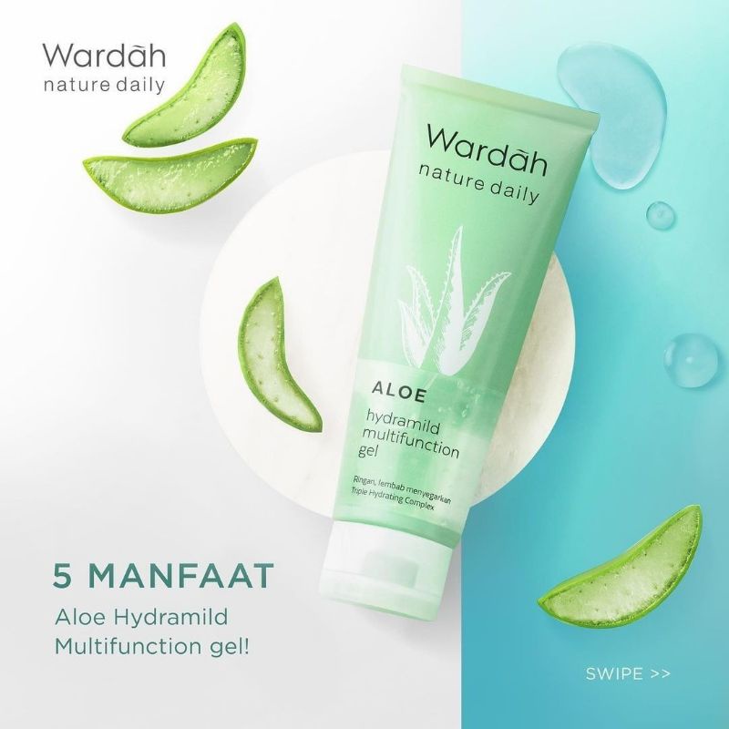 Jual WARDAH NATURE DAILY HYDRAMILD MULTIFUNCTION GEL & FACIAL WASH ...