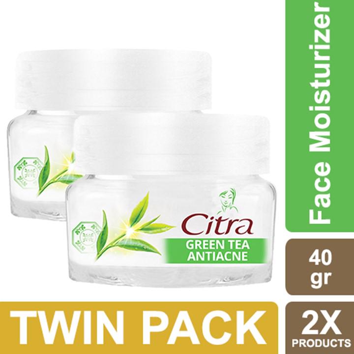 Jual Citra Face Moisturizer Antiacne Green Tea 2 x 40gr | Shopee Indonesia
