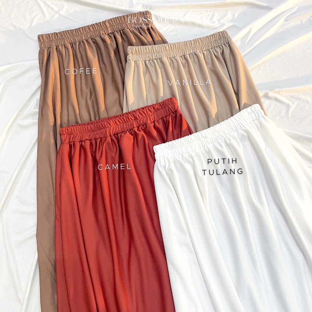 Jual ROK KERJA WANITA POLOS BASIC PREMIUM 100%HYGET SUPER /ROK POLOS ...