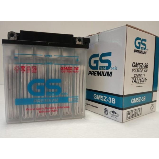 Jual Aki Motor Basah GS GM5Z-3B KIT (Honda Supra, Yamaha Mio, Jupiter) | Shopee Indonesia