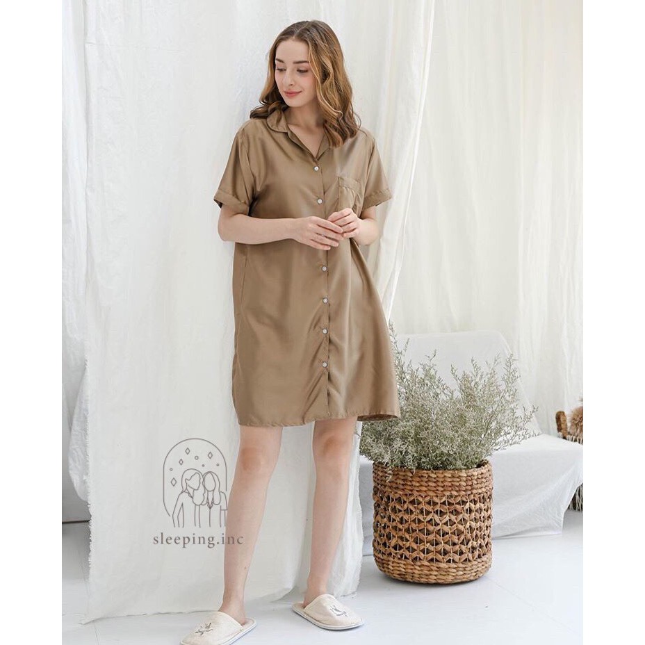 Jual Satin Dress - Pajamas Baju Tidur Piama Nightwear Daster Wanita Ibu ...