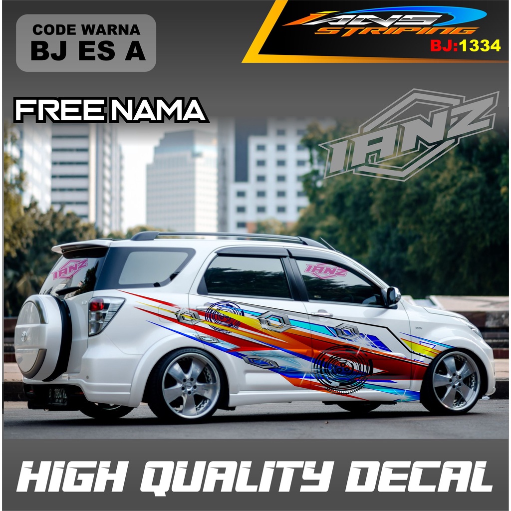 Jual VARIASI STIKER MOBIL TERIOS TERBARU / DECAL STIKER AVANZA VELOZ ...