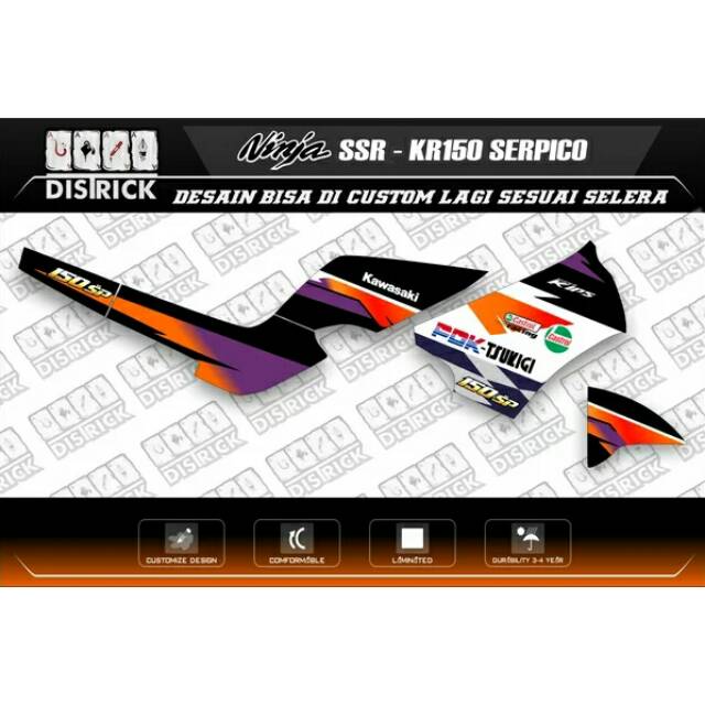 Jual Sticker striping decal ninja ssr 150 servico | Shopee Indonesia