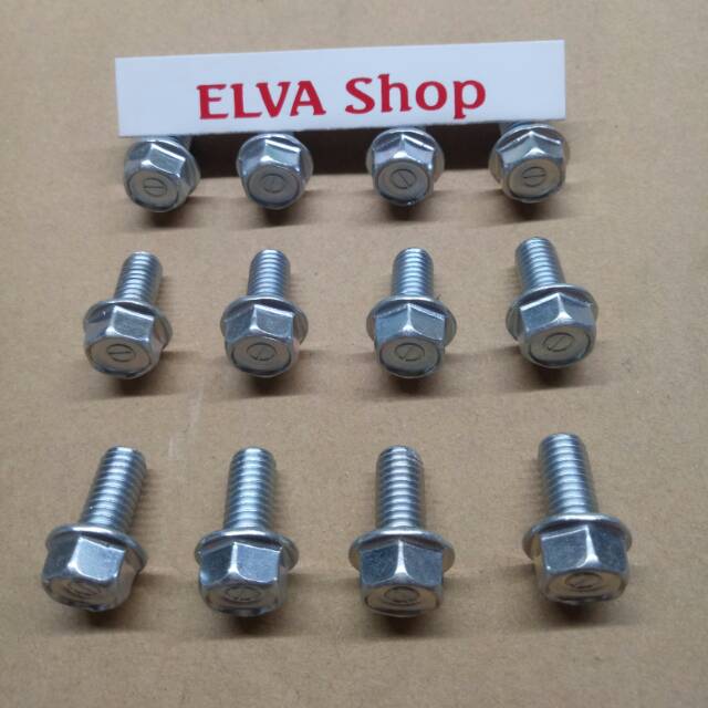 Jual ori baut behel baut footstep flange bolt honda 8x16 | Shopee Indonesia