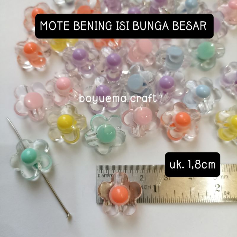 Jual mote bening isi bunga besar (33pcs) | Shopee Indonesia