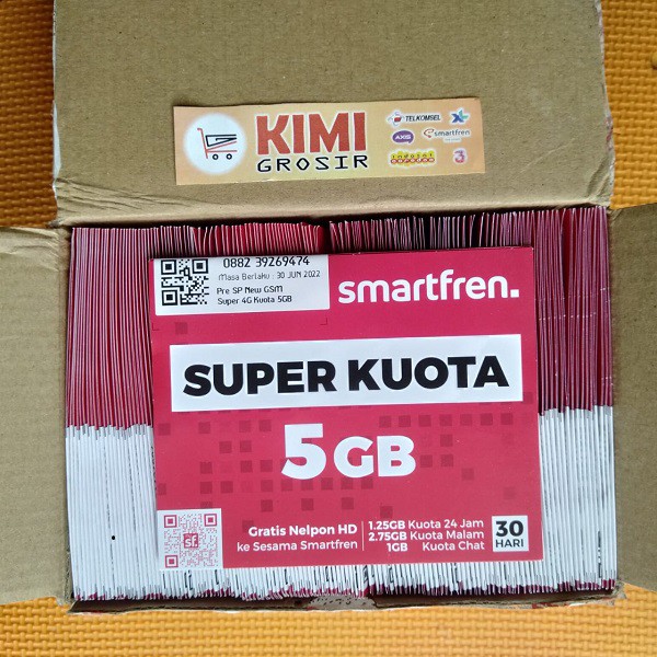Jual Kartu Perdana Smartfren 5 Gb 30 Hari Nasional (16.5gb) | Shopee ...