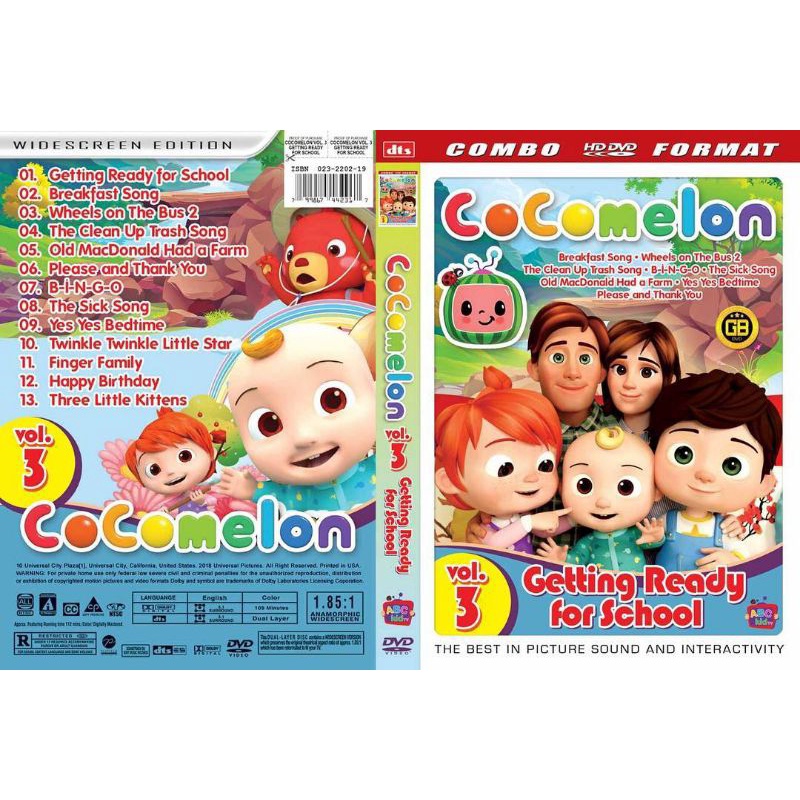 Jual Dvd Cocomelon Getting Ready For School Vol. 3 (1Disc) | Shopee ...