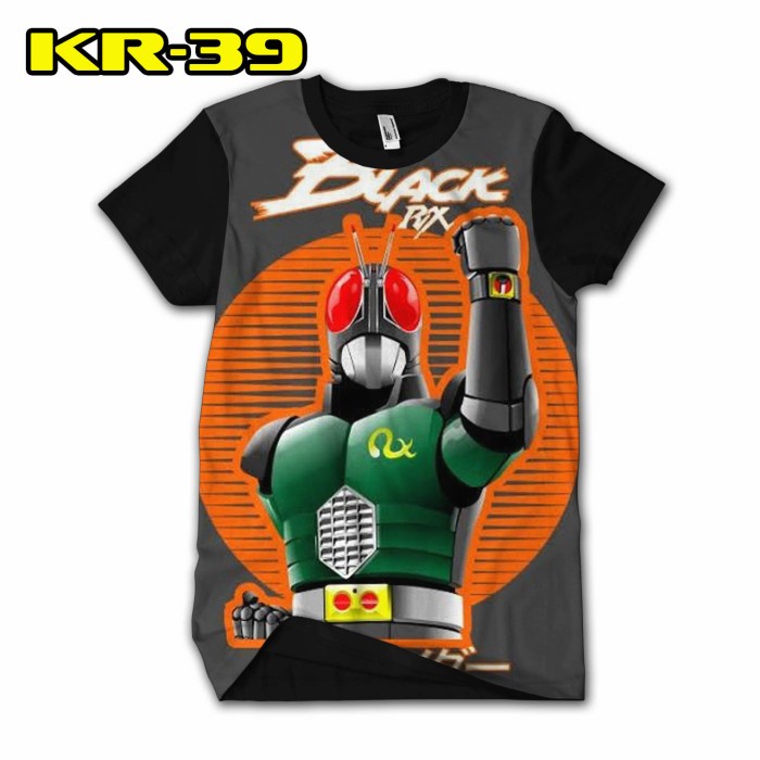 Jual Kaos Kamen Rider Black RX Satria Baja Hitam | Shopee Indonesia