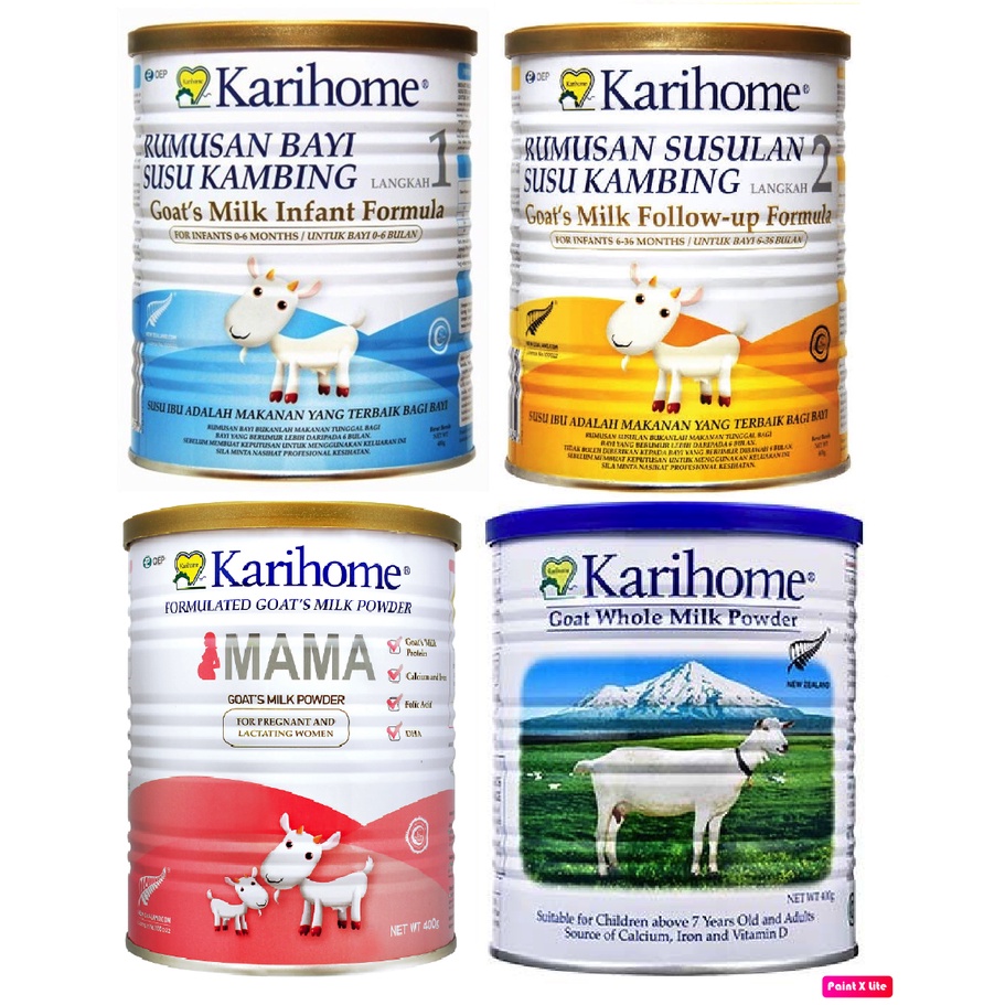 Jual KARIHOME Goat Milk Susu Kambing Growing Up Formula Step 1 2 3 Mama 400g | Shopee Indonesia