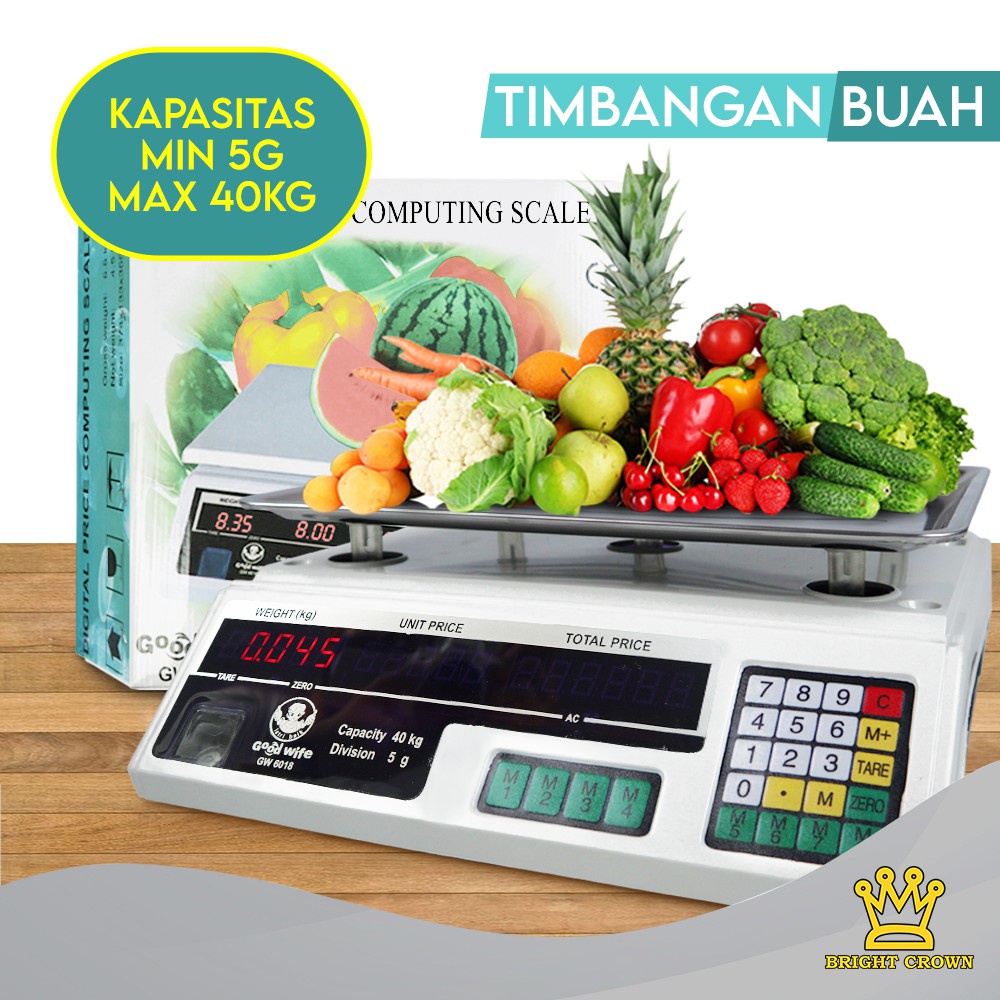 Jual Timbangan Laundry Timbangan Digital 40 Kg Timbangan Buah Digital ...