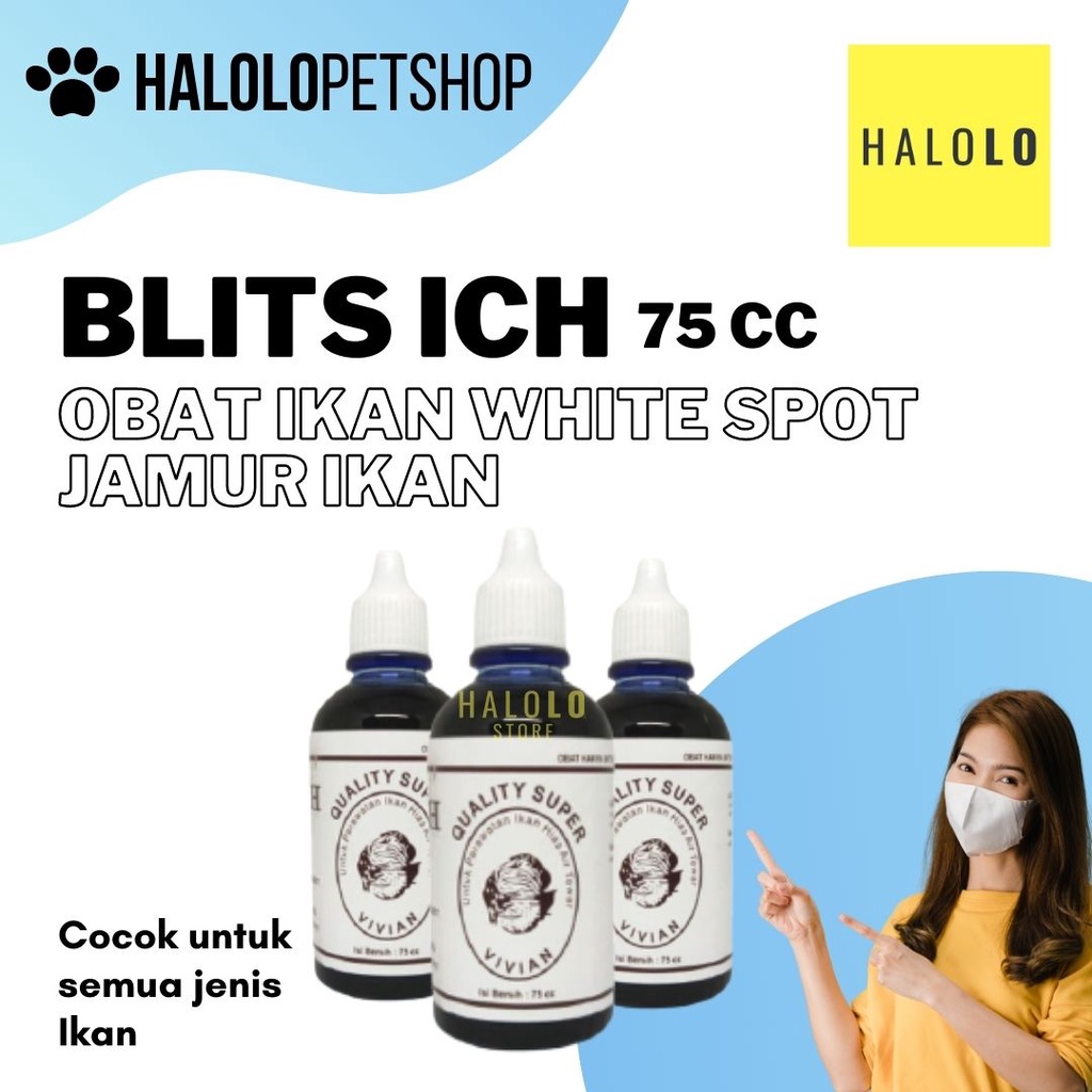 Jual Obat Ikan Anti Jamur Cupang Hias Koi Blits Ich White Spot Aquarium ...