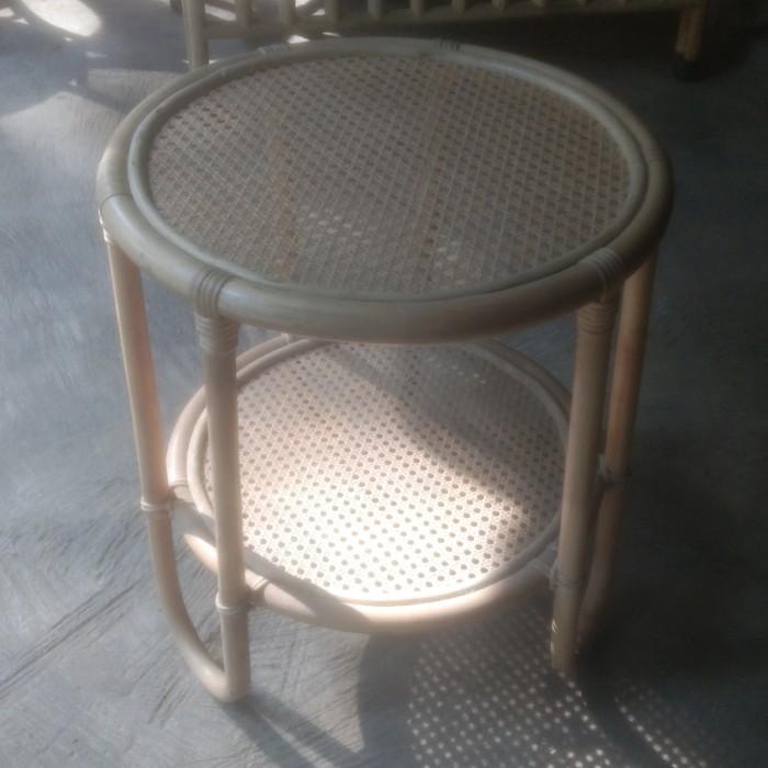 Jual Meja Tamu Meja Stool Rotan Alami | Shopee Indonesia