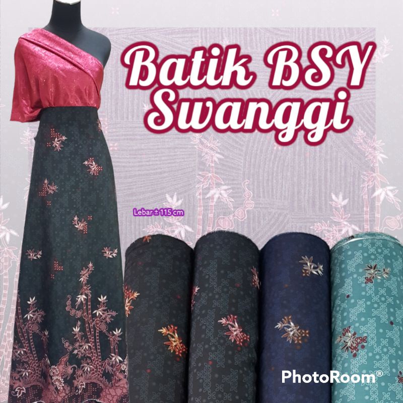 Jual Bahan Kain Batik BSY Swanggi batik bsw halus lembut murah meteran ...