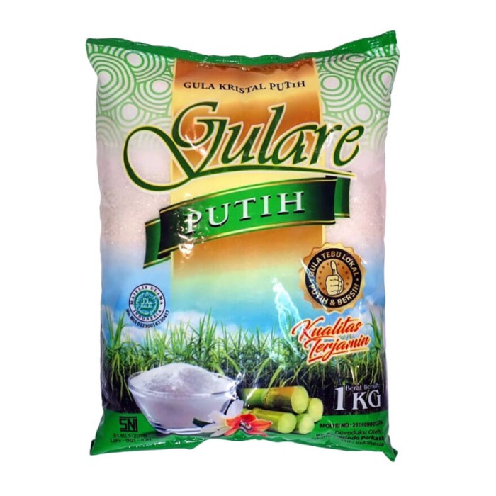 Jual GULARE Gula Pasir Putih 1kg | Shopee Indonesia