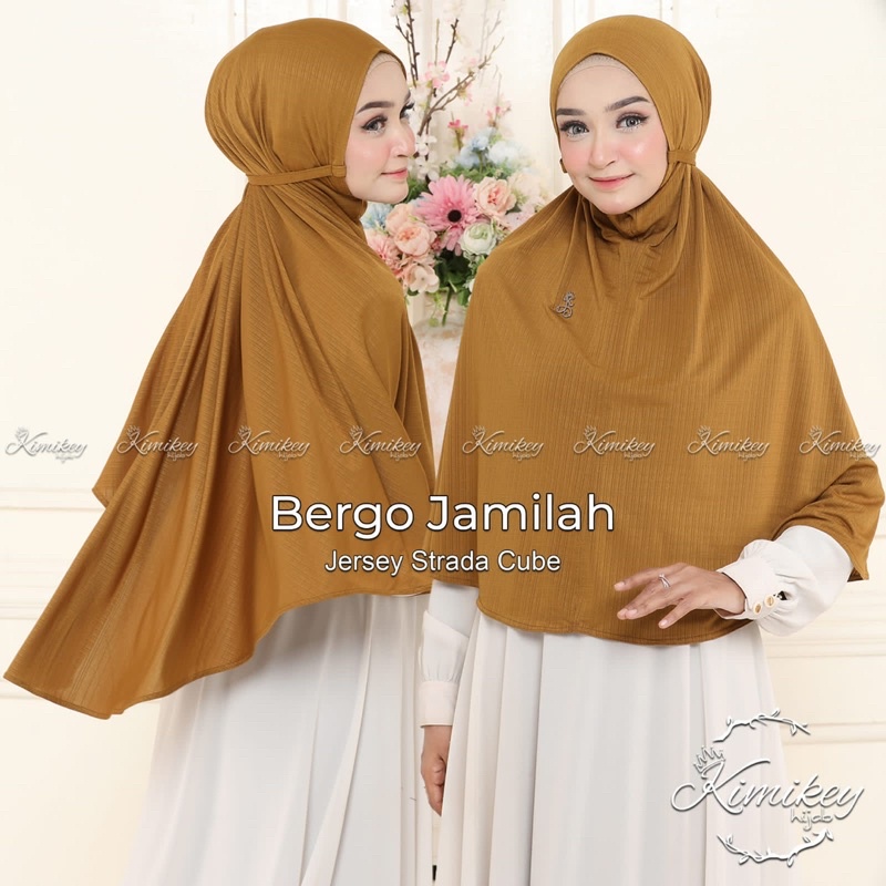 Jual #152 Hijab Instan Bergo JAMILAH Kimikey Hijab Khimar Jumbo Jilbab ...