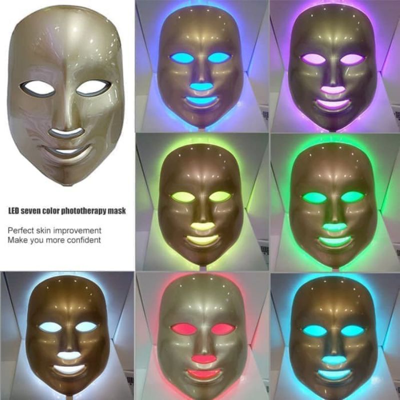 Jual Topeng LED Gold / LED Mask | Shopee Indonesia