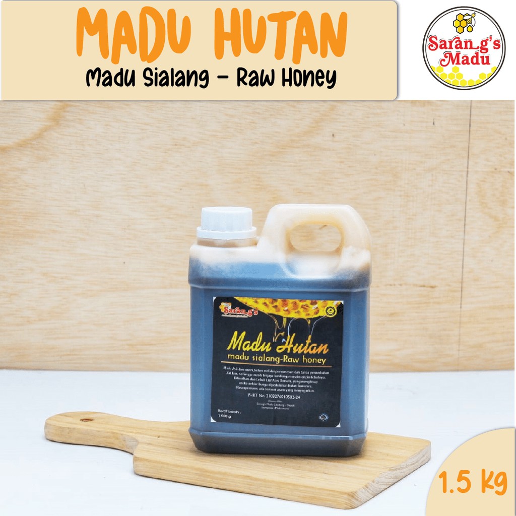 Jual Madu Hutan Asli Murni Lebah Liar Original 1,5kg Uji Lab | Shopee ...
