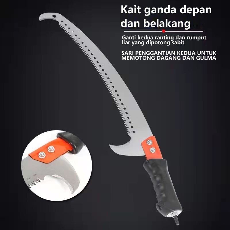 Jual Gergaji Pemangkasan Cabang Ranting Dahan Benalu Tiang Tongkat Teleskopik | Shopee Indonesia