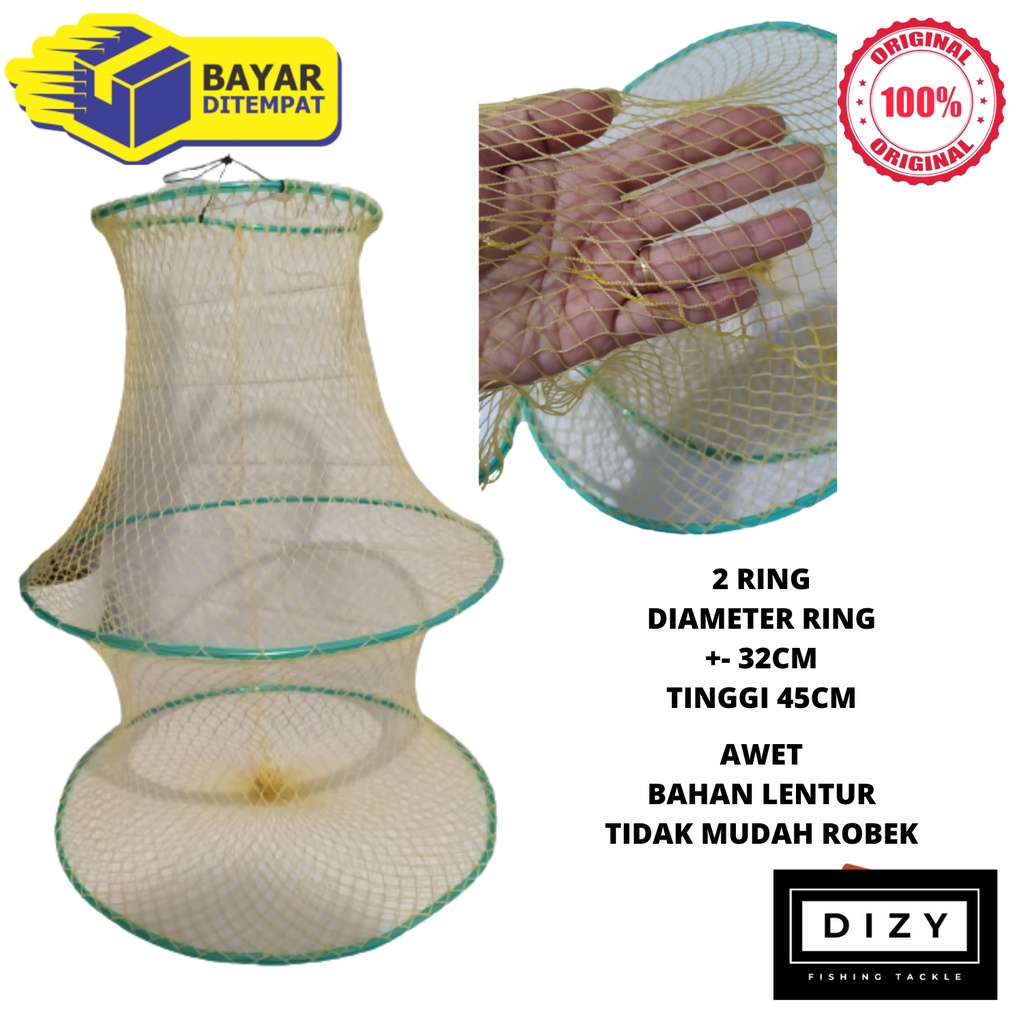 Jual Keramba Pancing Ikan Bulat Ring II NO 3 4 Korang Waring 30cm 28cm ...
