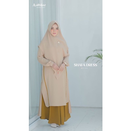 Jual Shafa Dress by Alhijaz ( SET KHIMAR) | Shopee Indonesia