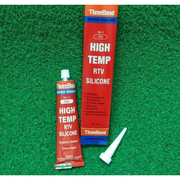 Jual ThreeBond Red RTV Silicone Sealant High Temp 2 - Lem Gasket Merah ...