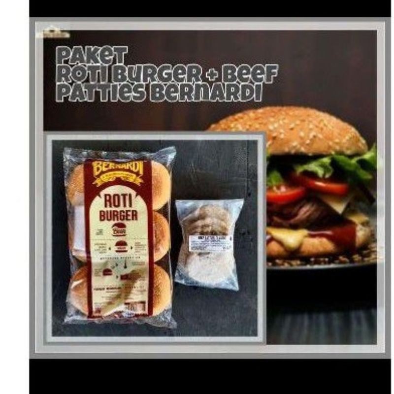 Jual Paket Burger Bernardi Isi 6 FREE Daging (Beef Patties) | Shopee ...