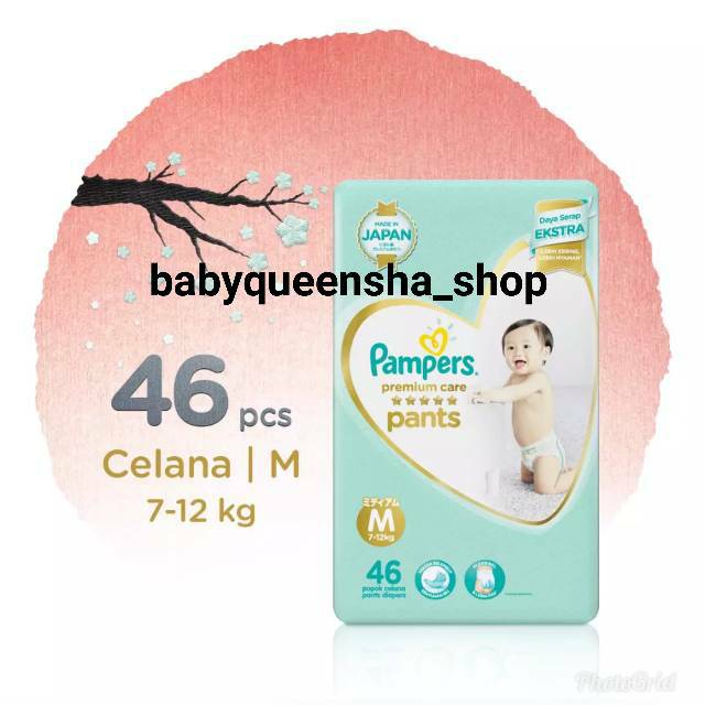 Jual pampers premium care m46/pampers premium soft M46/pampers premium ...