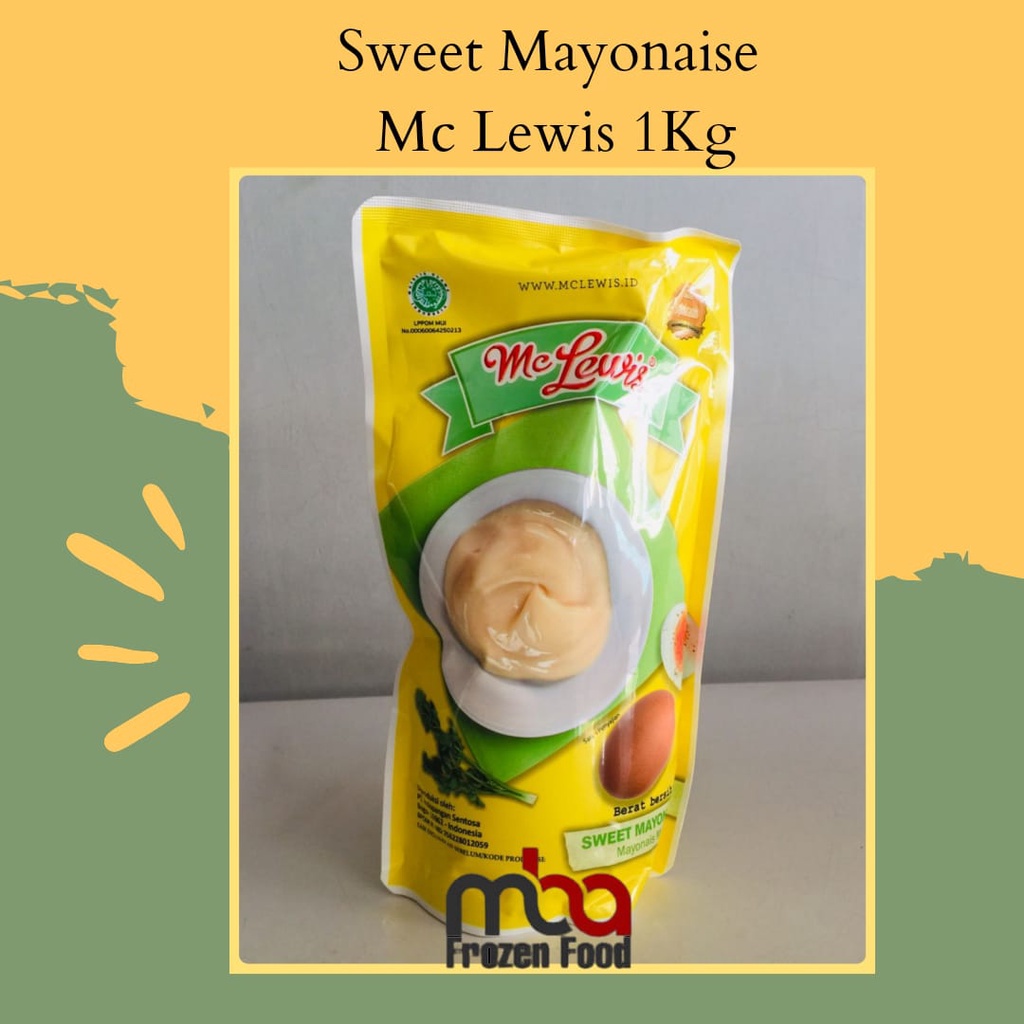 Jual Sweet Mayonaise Mc Lewis dan Mc Lewis Mayonnaise/Mayonise/Saus Mayo Rasa Original 1Kg ...