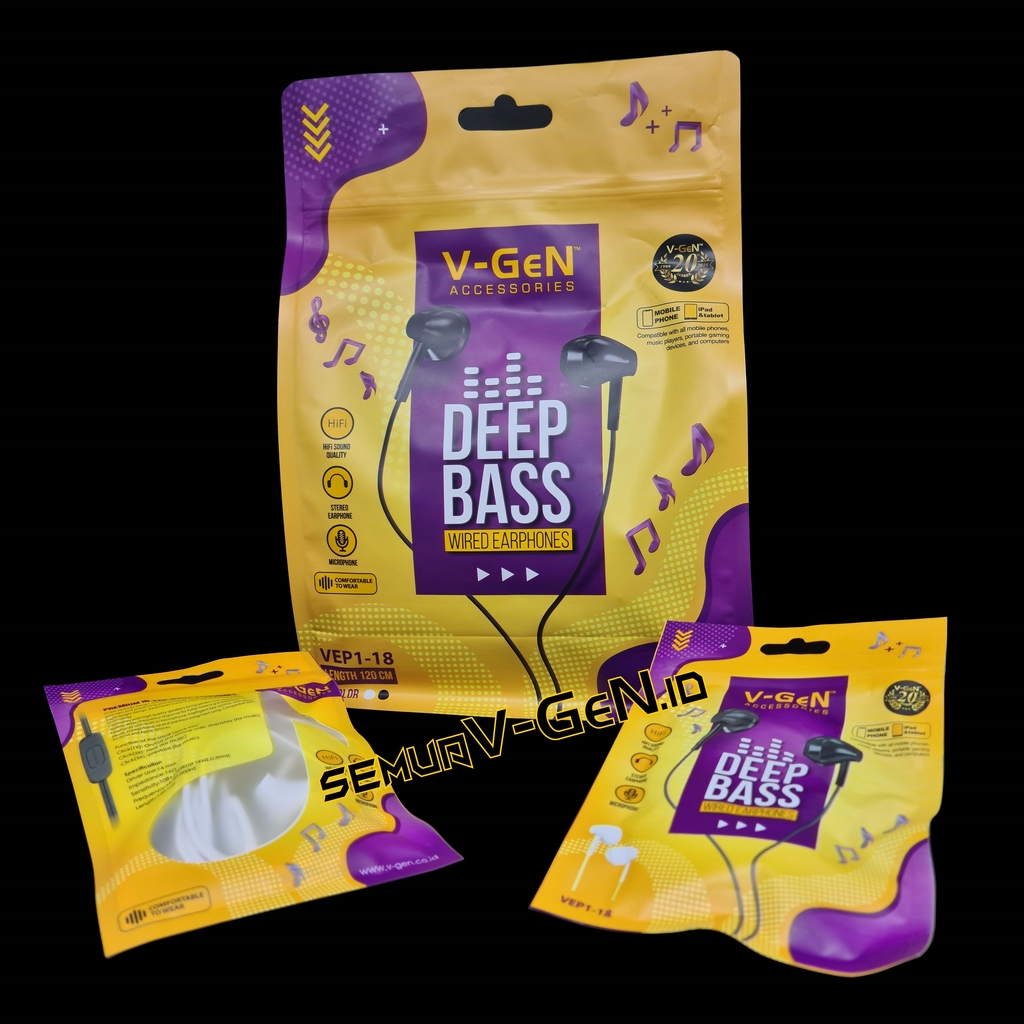 Jual Earphone V-GEN VEP1-18 / VEP1-16 Headset Headphone Smartphone ...